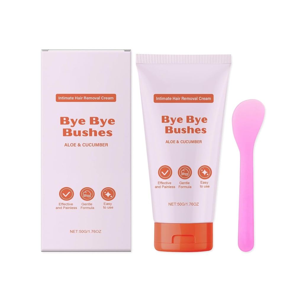 Bye Bye Bush Hair Removal Cream for Women & Men - Painless Body & Face ...