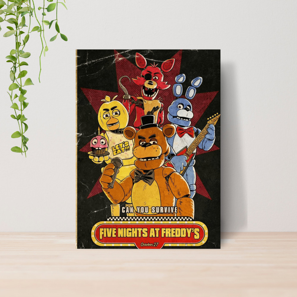 Quadro Five Nights at Freddy s FNAF A4 | Placa MDF 10 | Shopee Brasil