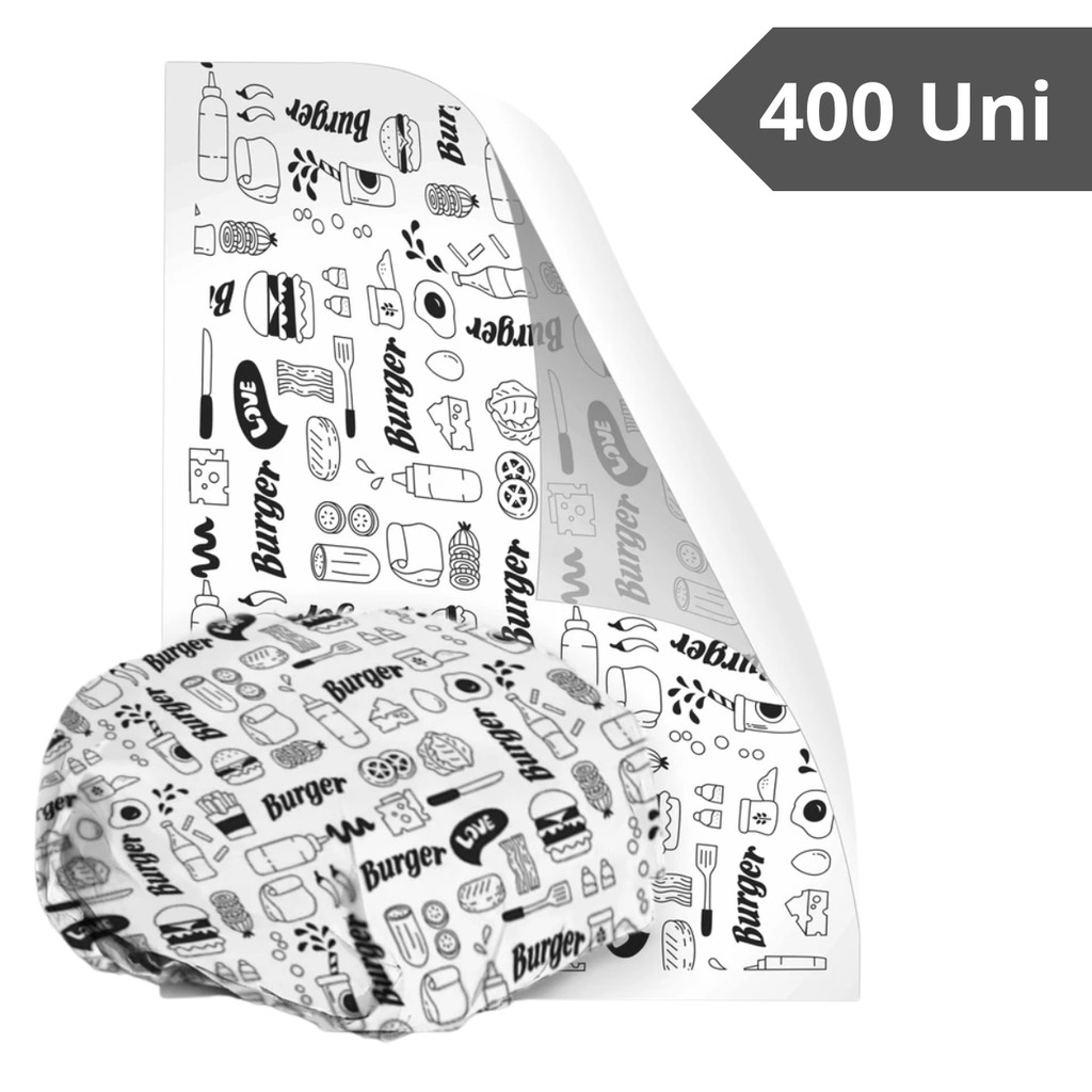 PAPEL ACOPLADO P/LANCHE C/400 | Shopee Brasil