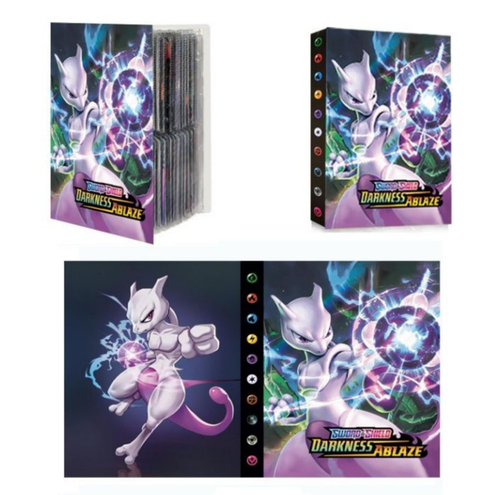 Álbum Pokémon Mewtwo 240 Cartas – Binder Organizador TCG Material ...