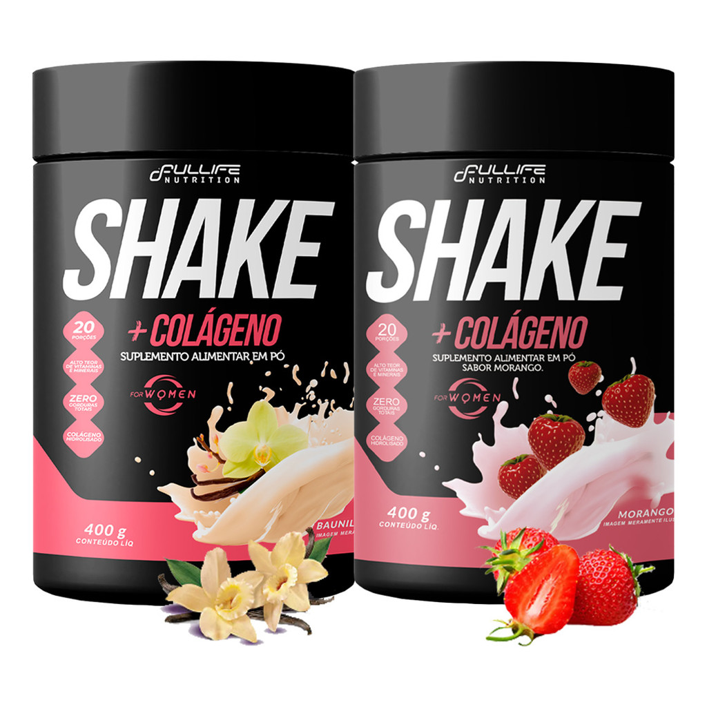 Kit 2x Shake Substituto De Refeição Zero Açúcar Com Colágeno | Shopee ...