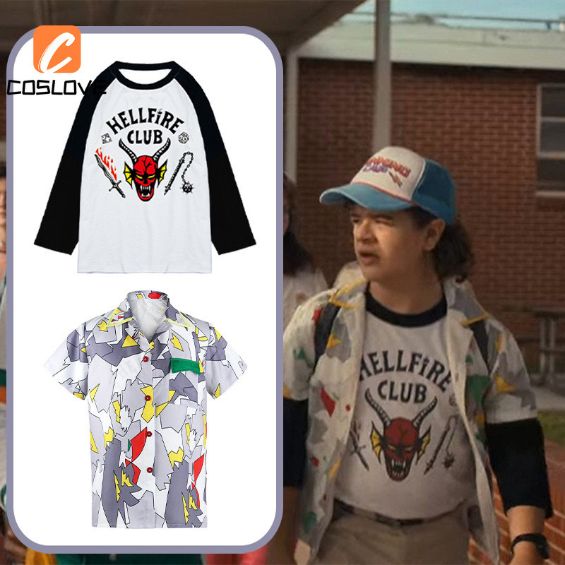 A Nova Temporada Estranho Hellfire Club Cosplay Roupas Topo Camiseta ...