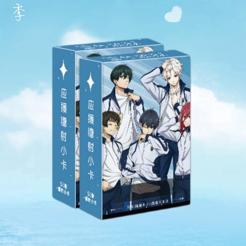 50-55pcs Manga Manhwa Jinx Blue Lock Laser Cartões Lomo Holográficos ...