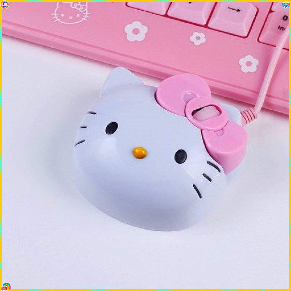 Mini Mouse óptico com fio Hello Kitty adequado para computador/PC ...