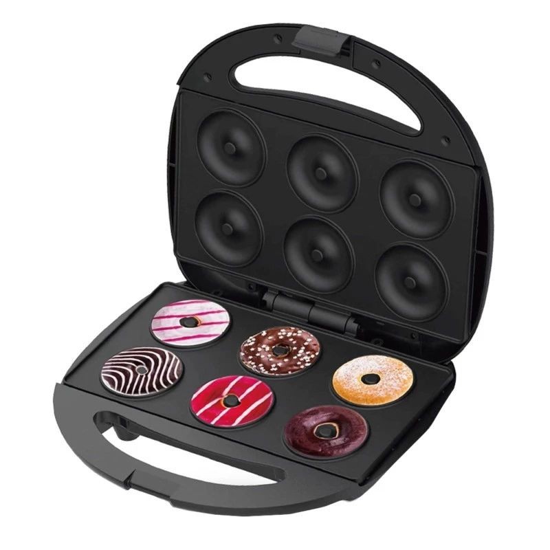 QUEIMA DE ESTOQUE Máquina para assar donuts Mini donut cake 6 DONUT ...