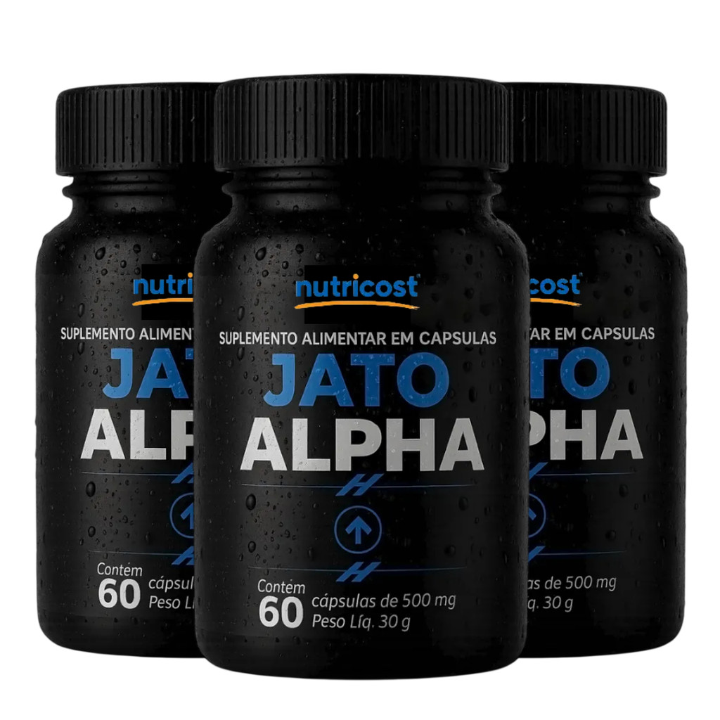 3 Jato Alpha 60 caps Fórmula avançada - Mais energia no dia a dia ...
