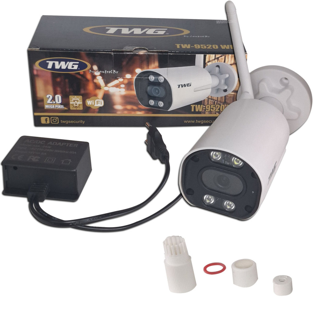 Câmera Bullet IP Wi-Fi 1080p TWG 9520 – Segurança Externa com Dual LED ...
