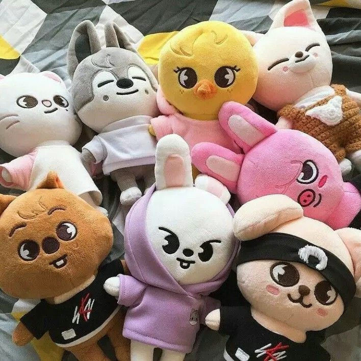 Brinquedos De Pelúcia Skzoo De 20 Cm , Skz Plushie Jiniret/Wolf Chan ...