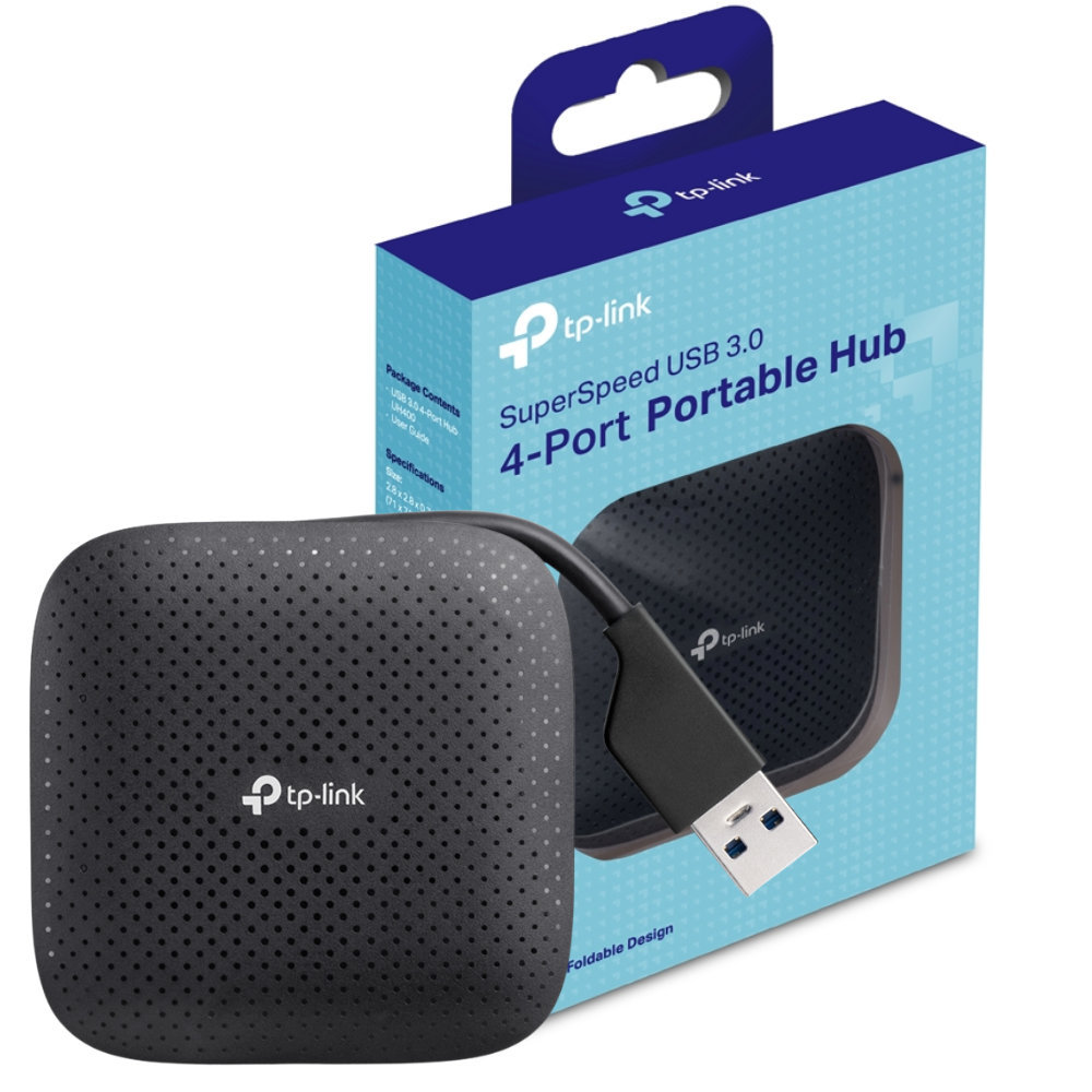 Hub USB 3.0 TP-Link UH400 com 4 Portas 5Gbps Cabo Dobrável Portátil ...
