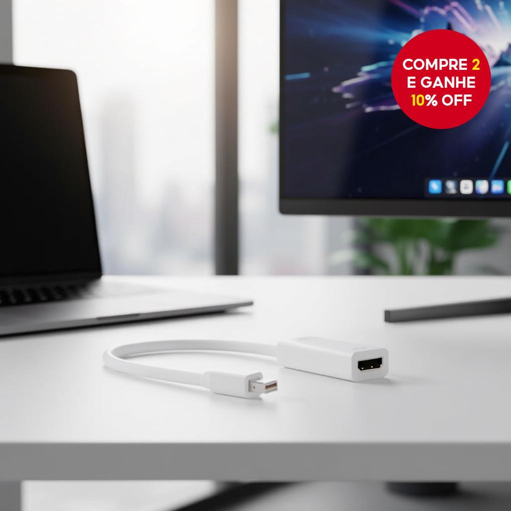 Adaptador Mini DisplayPort Thunderbolt para HDMI 4K 2K 1080P para ...