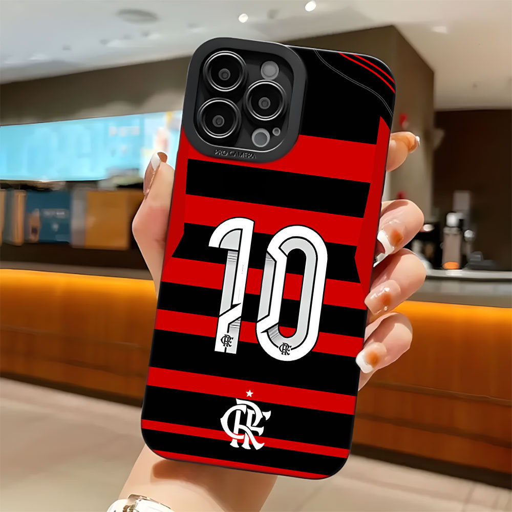 Capa Flamengo Capinha Para iPhone 17 Air 16 15 14 Plus Pro Max Silicon ...
