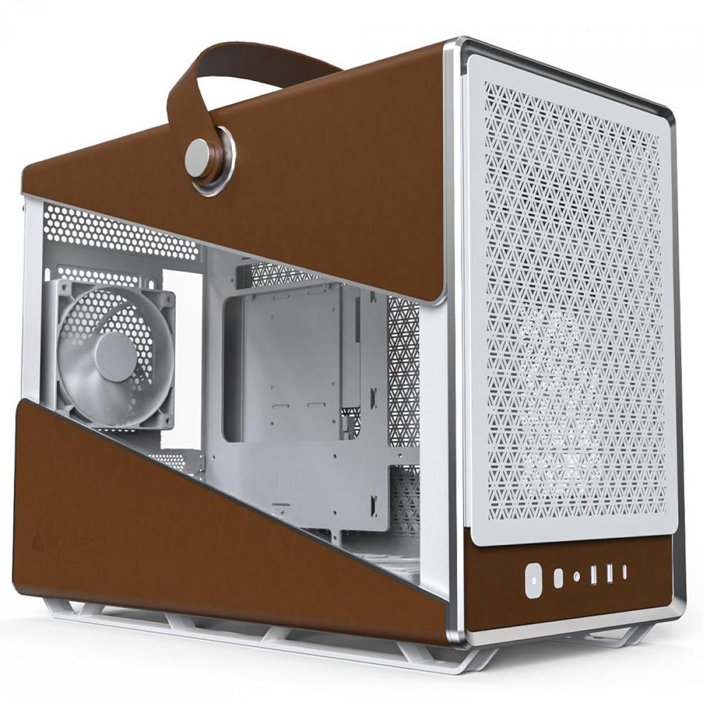 Gabinete Montech Heritage PRO, Mini Tower, Couro e Metal, mATX, Sem ...