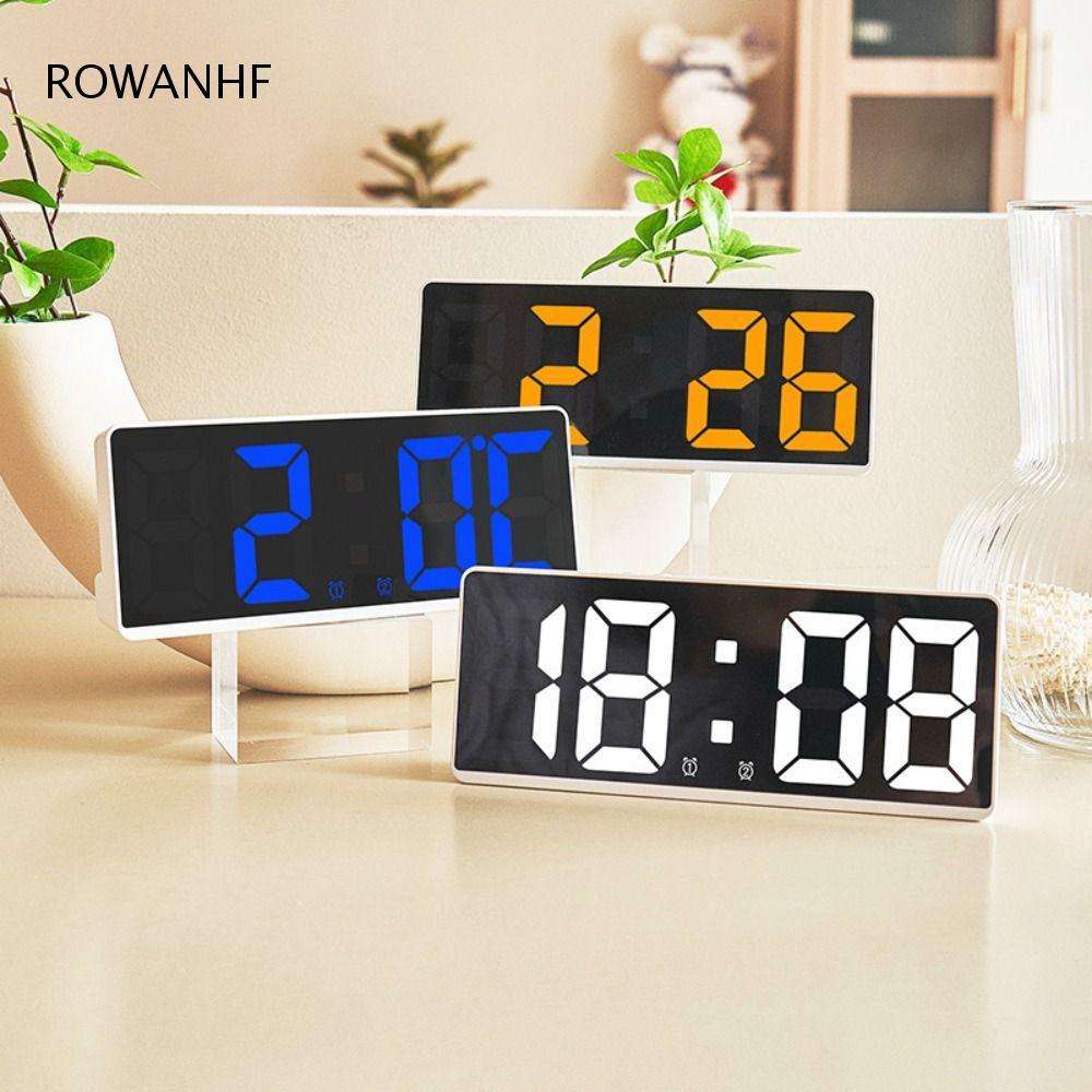 ROWAN Relógio Eletrônico Calendário De Temperatura Número Nightlight ...