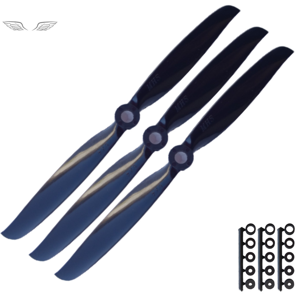 3 Helice Mhs Fly 6/4 Para Aeromodelos Eletricos Com Motores entre ...