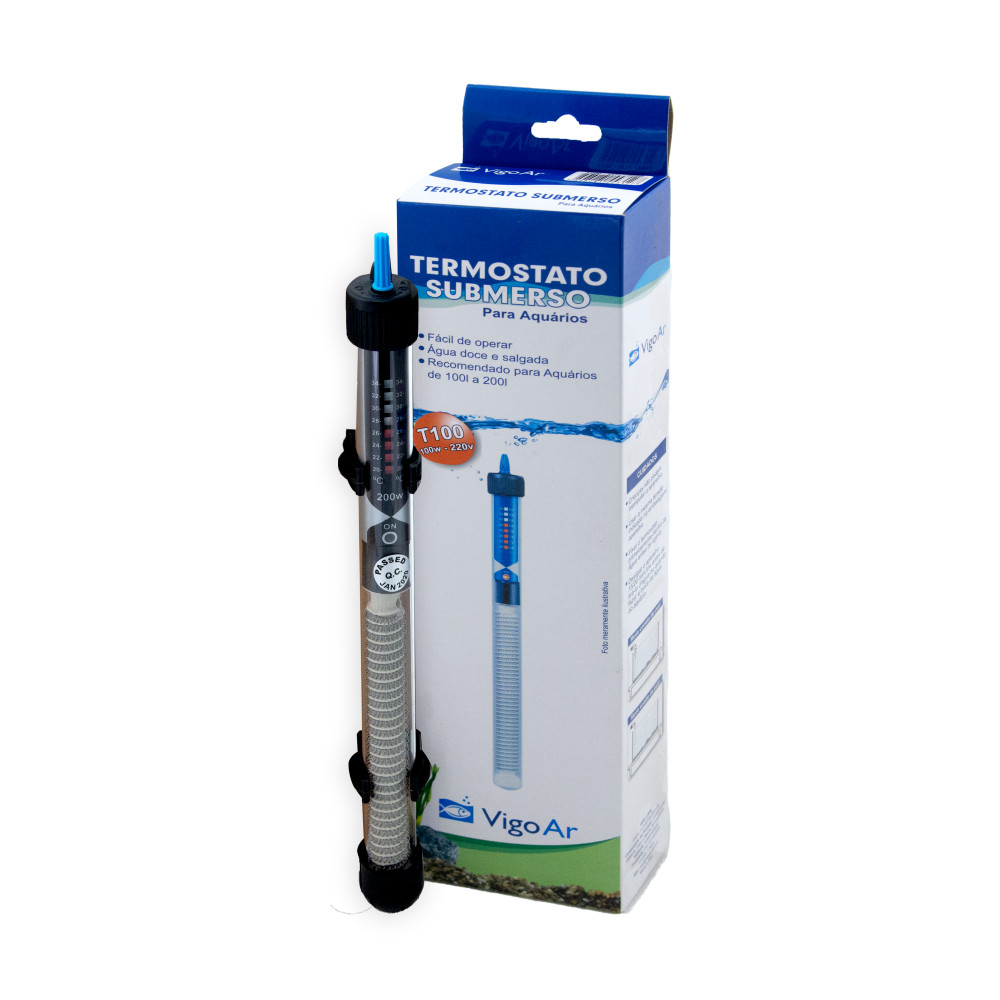 TERMOSTATO SUBMERSO 220V 100WT VIGO AR | Shopee Brasil