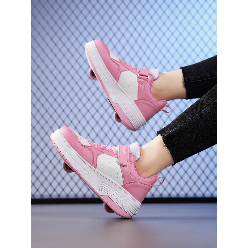 [Novo produto] Sapatos infantis de roda dupla para meninas, sapatos ...