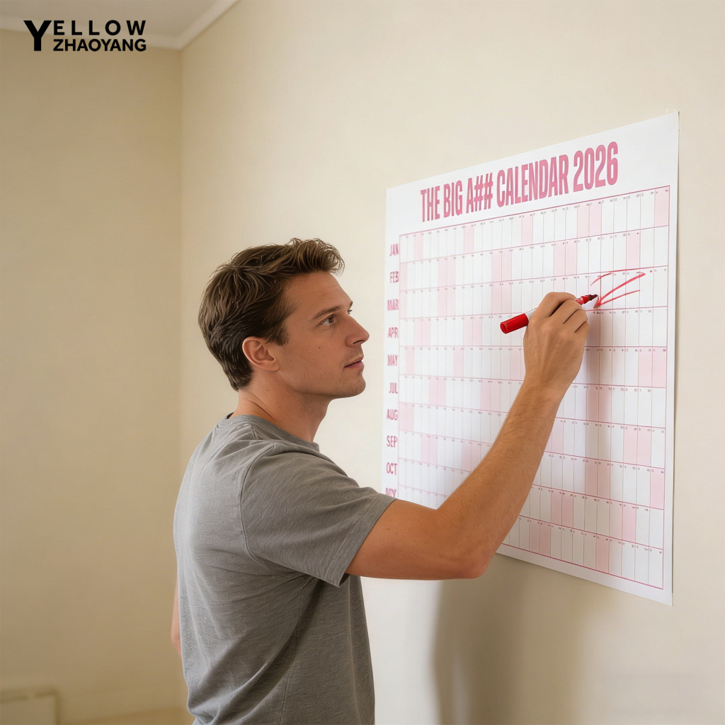 Yearly Planner Board Dry Erase Calendar 2026 Wall – Full Year Jan to ...