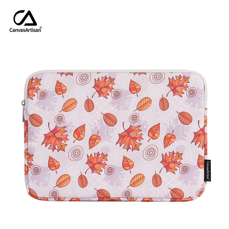 CanvasArtisan Maple Leaves Padrão Bolsa Para Laptop Capa À Prova D'água ...