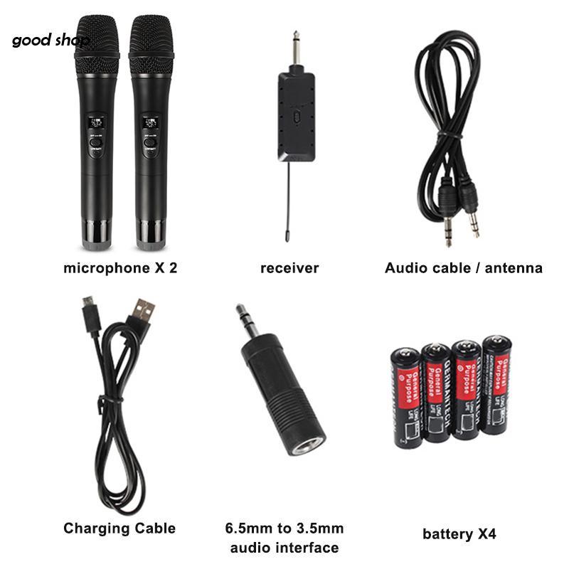Microfone Sem Fio Portátil Dinâmico Amplificador De Voz Para PC Compter ...