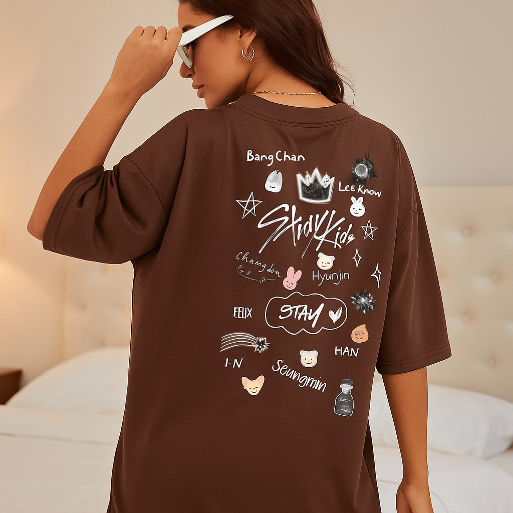 Camiseta Stray Kids Kpop Skz Skoo Chibli Fofos Szoo Cute Hyunjin Anime ...