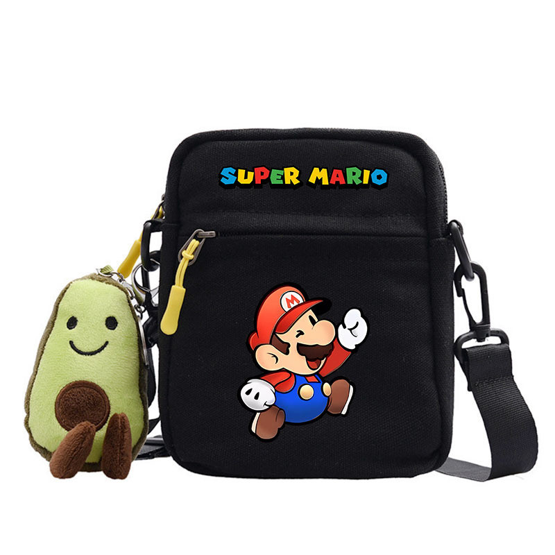 super mario Anime Meninos Meninas bolsa transversal pequena quadrada ...
