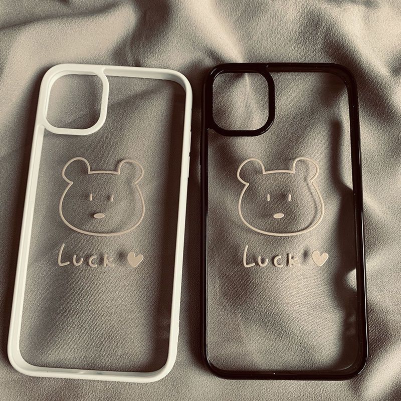 Softcase REDMI Luck Esboço De Urso Fofo Para MI 11 12 LITE A 1 2 3 9A ...