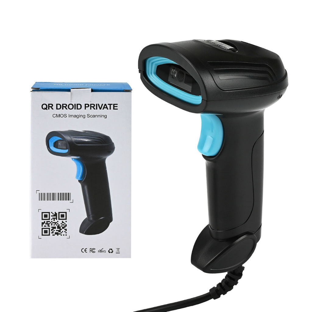 Leitor CMOS USB Com Fio 1,6m para Código de Barras e QR Code | Leitura ...