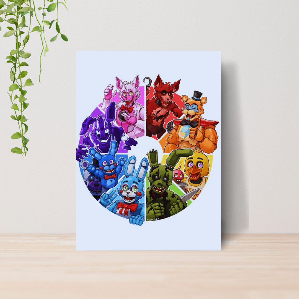 Quadro Five Nights at Freddy s FNAF A4 | Placa MDF 02 | Shopee Brasil