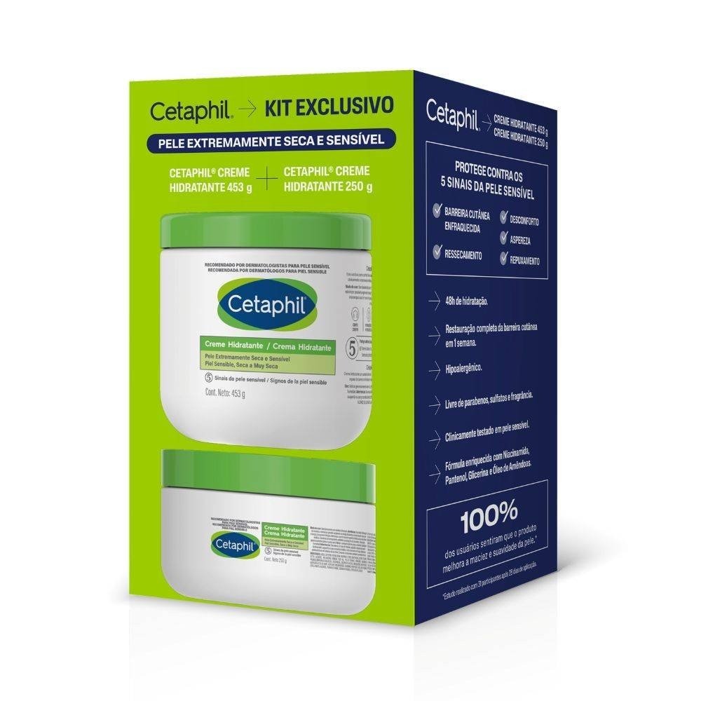 Kit Cetaphil Creme Hidratante 453g + 250g | Shopee Brasil