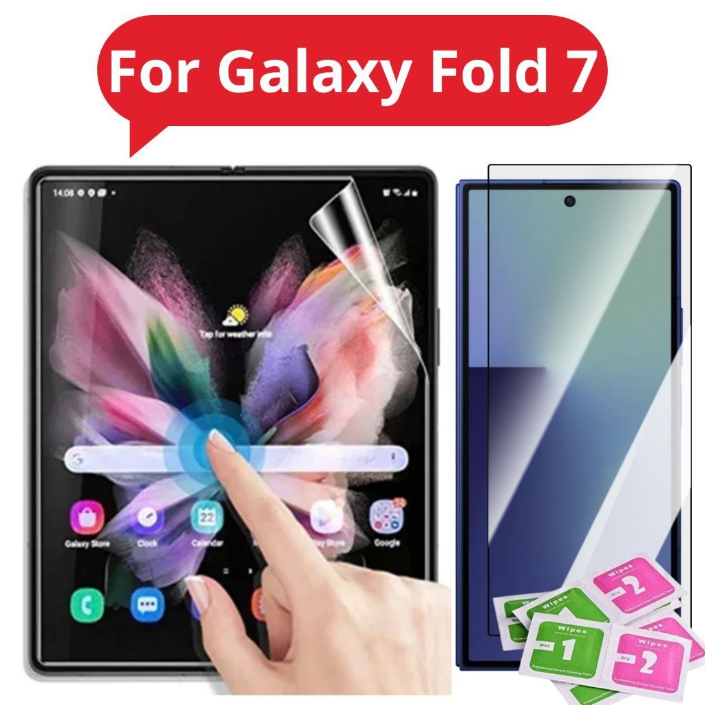 Pelicula Para Z Fold 5 6 7 Protetora 3D Vidro Hidrogel Case Peli Came ...