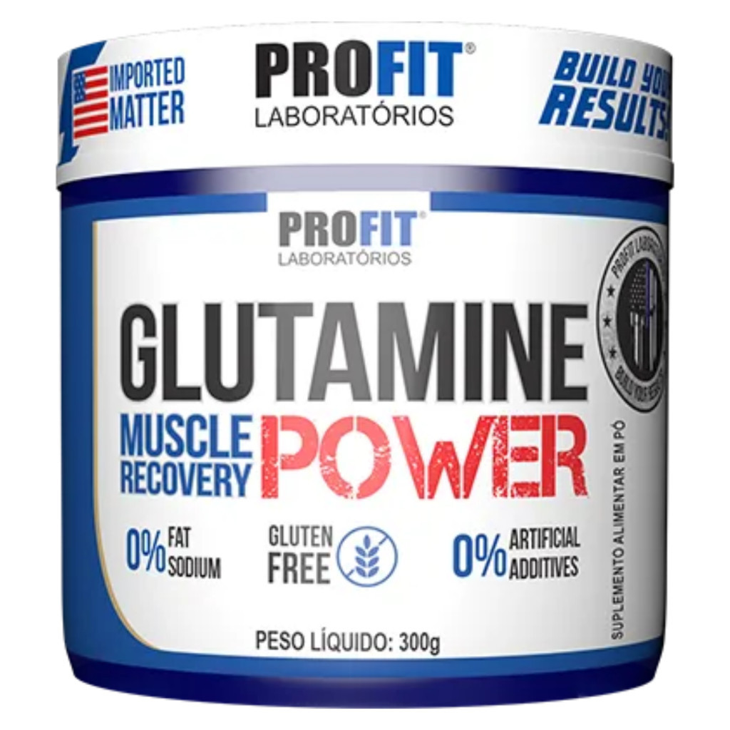 Glutamina 150g / 300g Profit Labs com Maltodextrina Recuperação e ...
