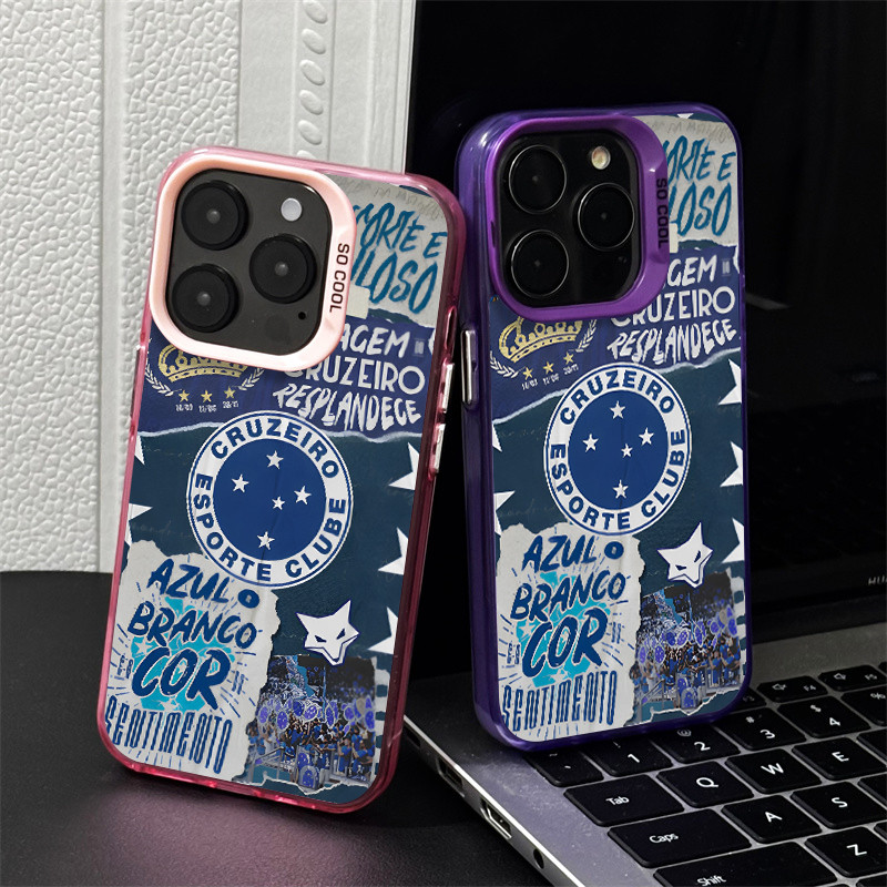 Capinha de mascote do Cruzeiro para Redmi Note 13 12 11 9 10 10C 14C 8 11A 9a A3 A5 14 12 13 pro ...