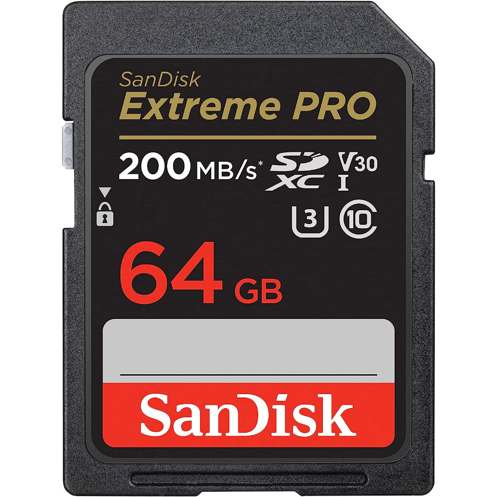 cartão SD Cartão de memória 64GB Extreme PRO SDXC UHS-I - C10, U3, V30 ...