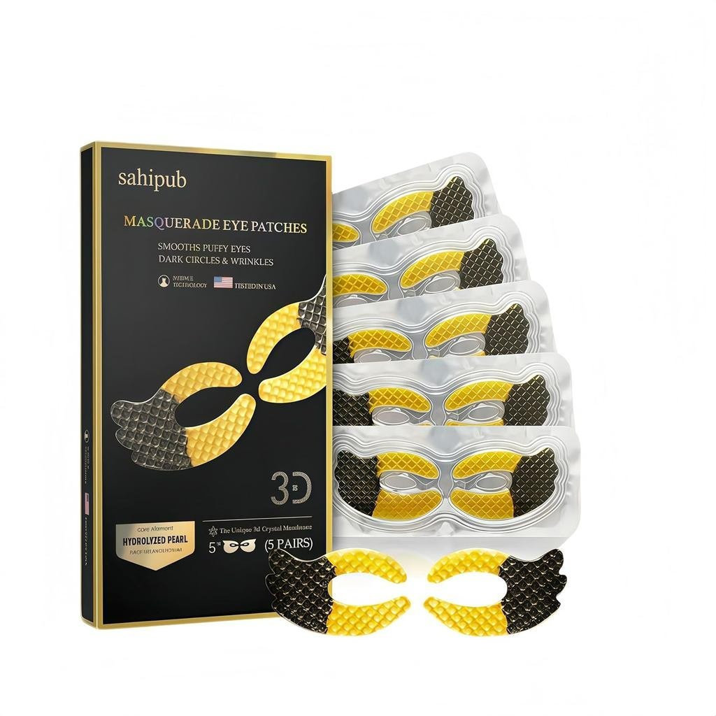 5 Pares de Máscara de Olhos de Ouro 24K - Patches de Colágeno ...