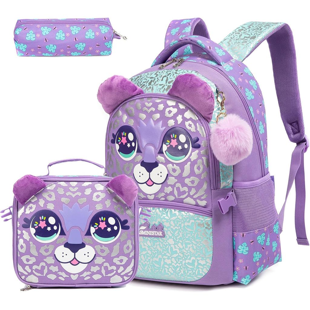 Mochilas Infantis para Meninas Mochila Escolar com Lancheira Conjunto ...
