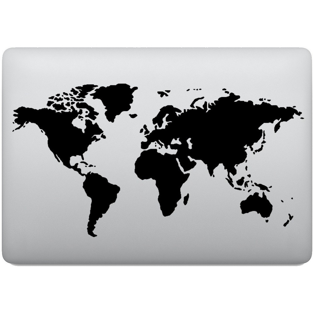 Adesivo Tablet Notebook Mapa Mundi Globo Países Macbook | Shopee Brasil