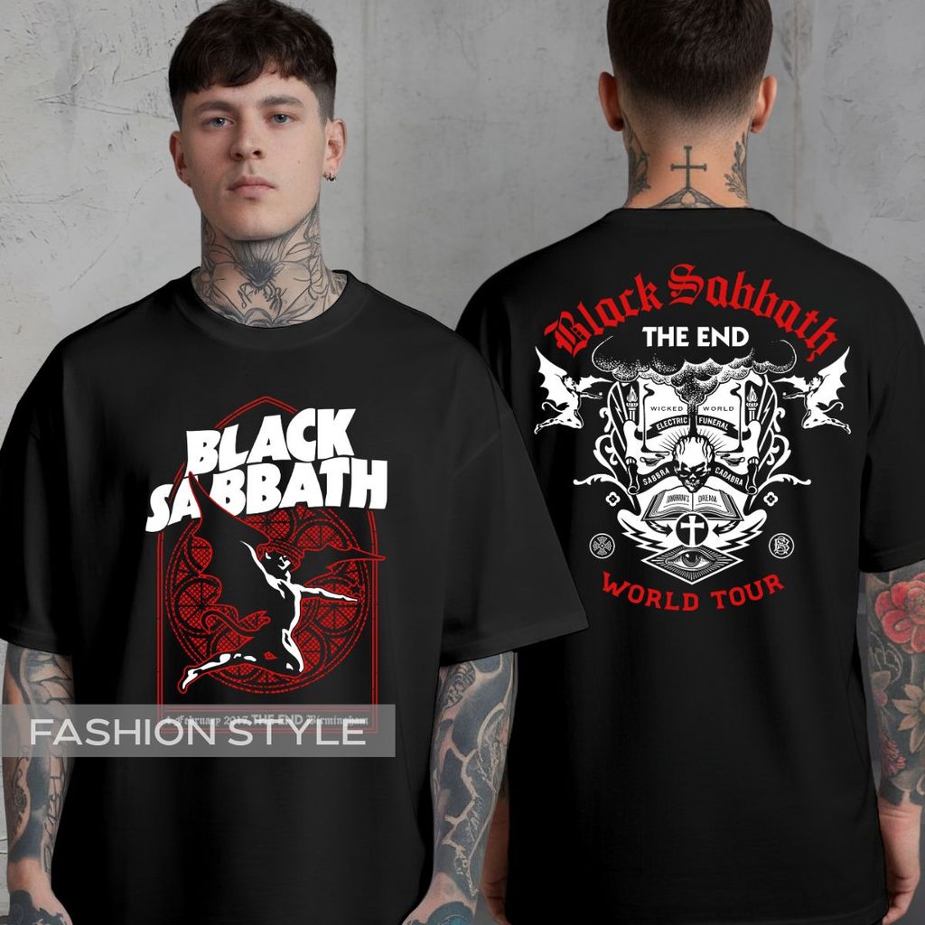 Camiseta Black Sabbath The End World Tour Ozzy Osbourne Banda Metal ...