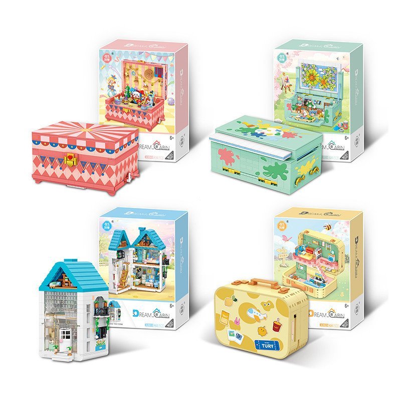 Mini Blocos de Construção Caixa Tema Mundial Blocos de Construção ...