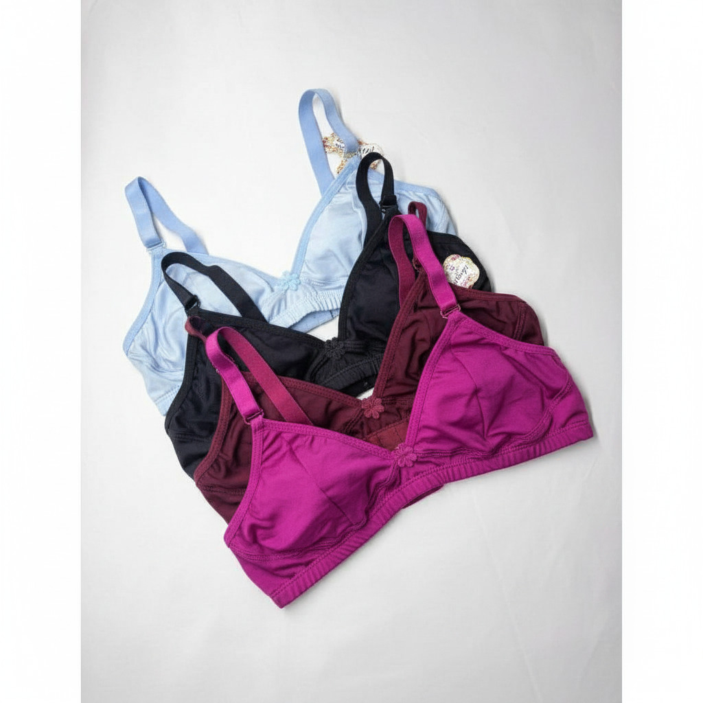 Kit 3 Sutiã Top Poliamida Premium Poliester Regulável Sem Bojo | Shopee ...