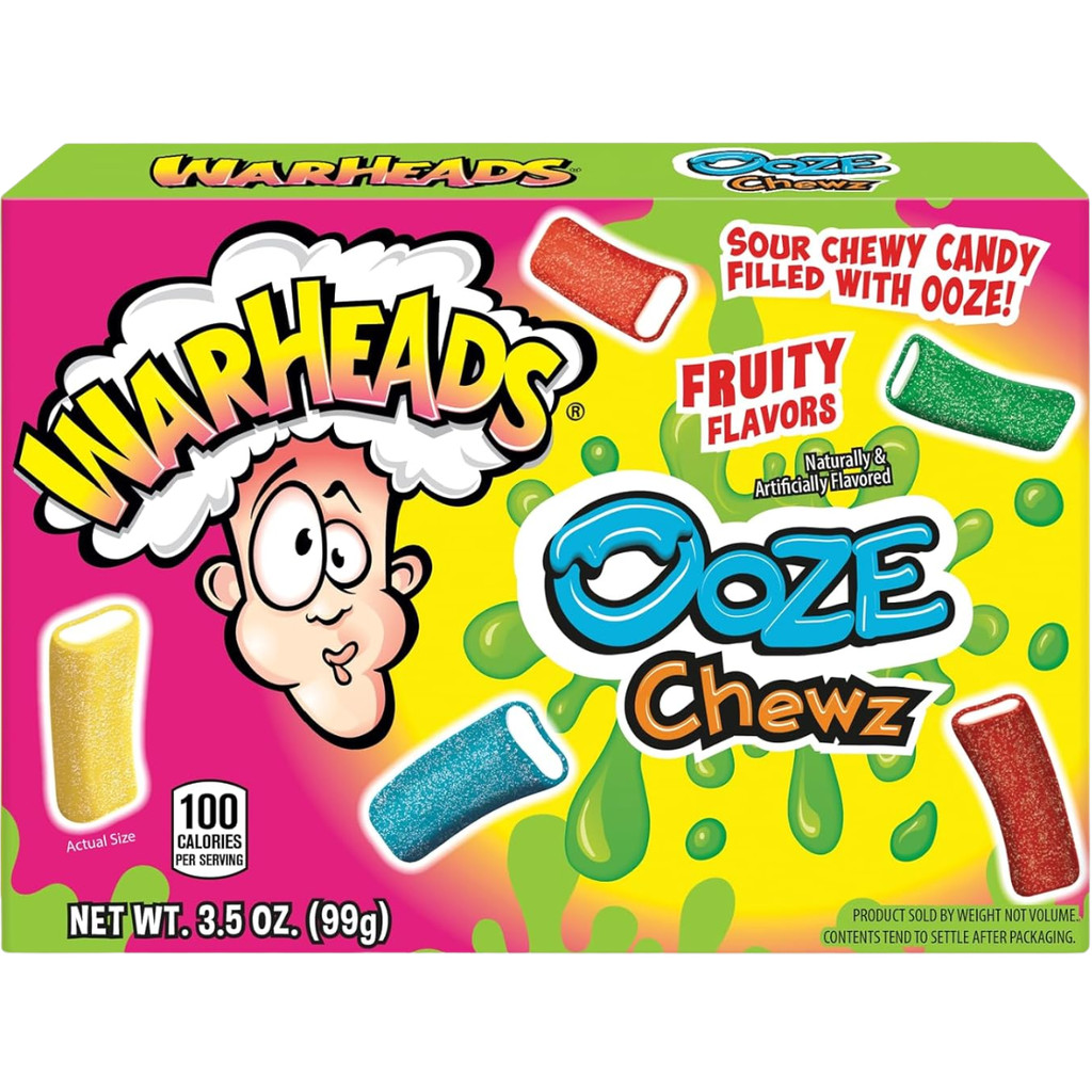 Balas Azedas Warheads Ooze Chewz Recheada 99g | Shopee Brasil