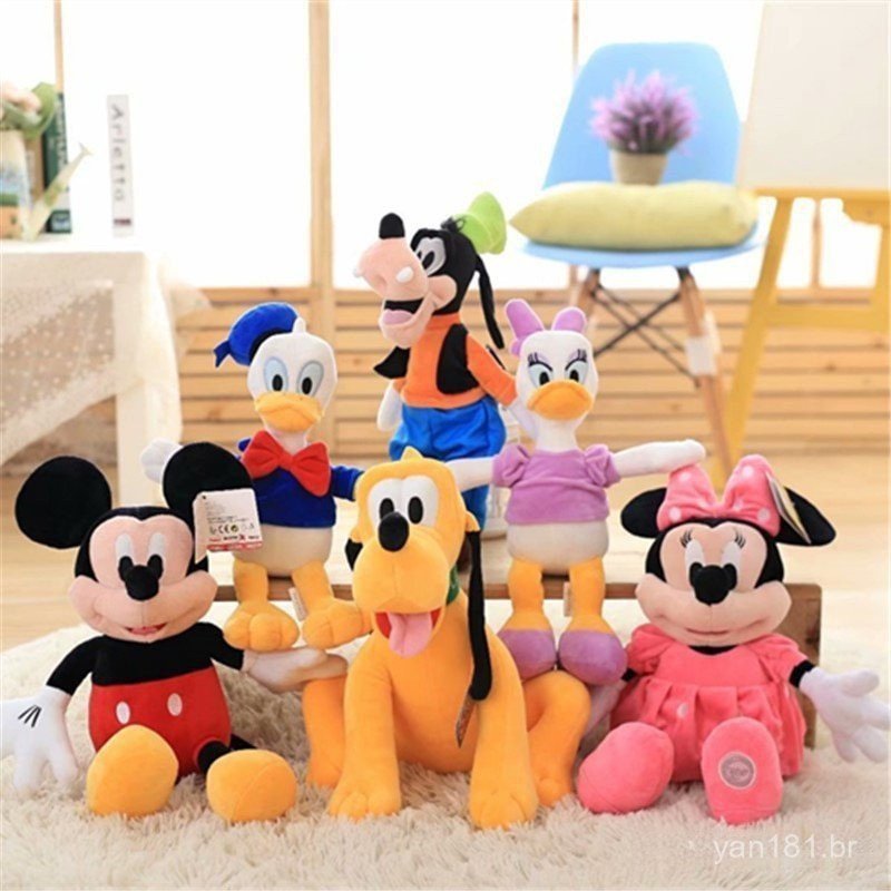 30/40/50 cm Bonito Mickey Mouse Minnie Donald Margarida Pateta Pato ...