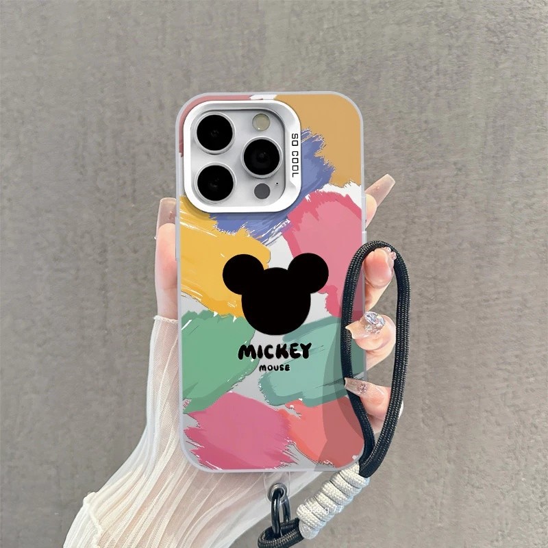 Capa de celular Mickey Mouse com iPhone 17 16 15 14 13 12 11 PRO MAX XS ...