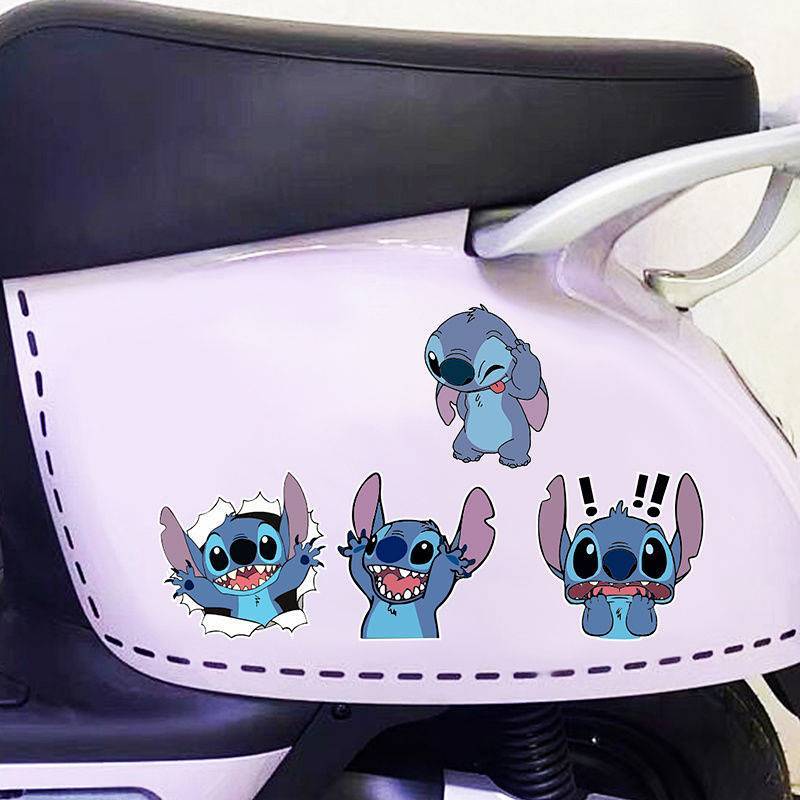 Stitch Estrela Bebê E-Bike Adesivos Personalidade Anime Dos Desenhos ...