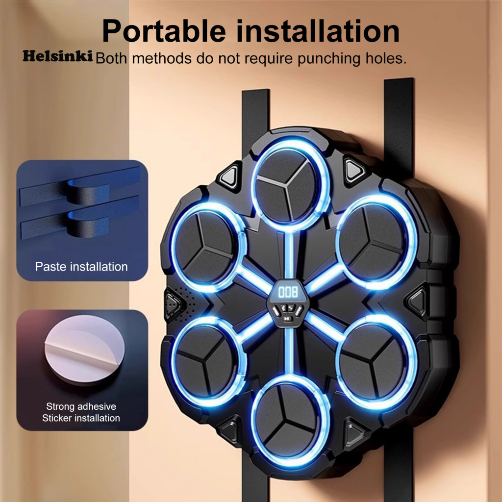 Adjustable Boxing Machine Fitness Device Wall-mounted Bluetooth Target ...