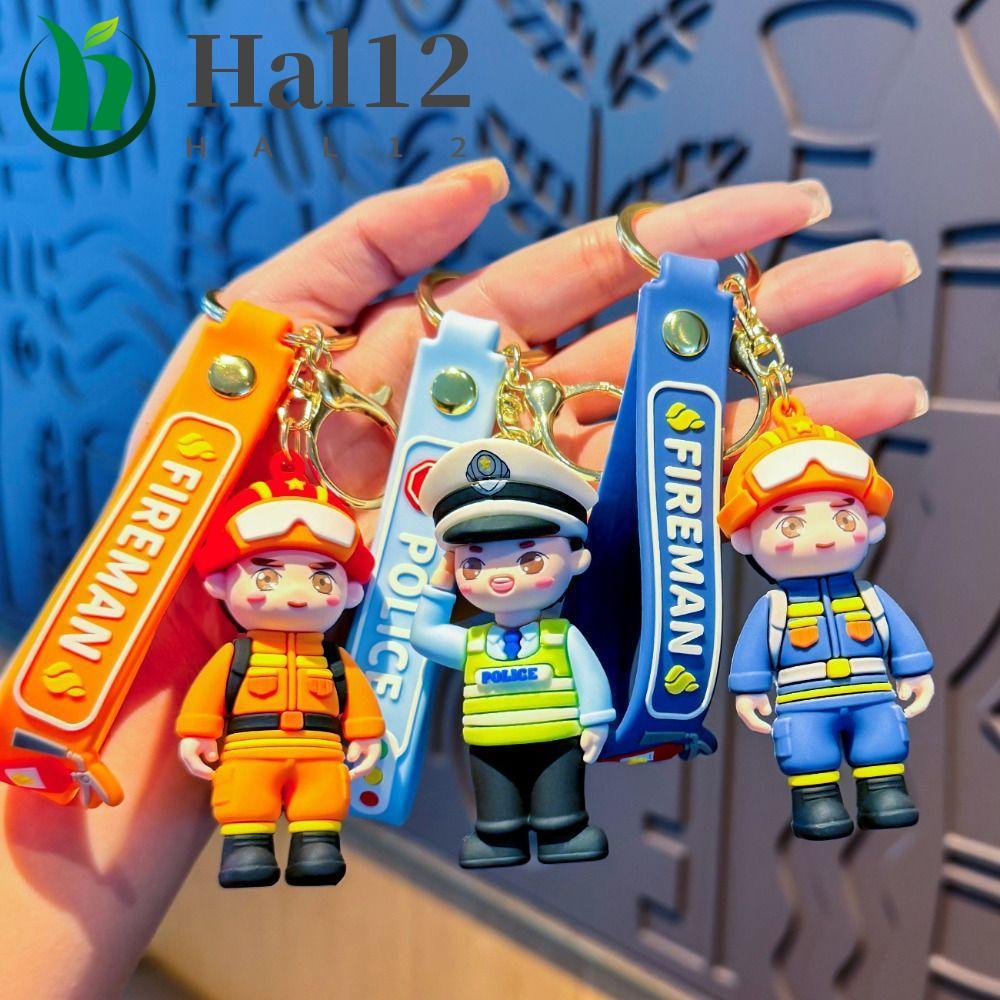 Chaveiro De Bombeiro HALB , Com Pingente De Boneca De Polícia Da Moda ...