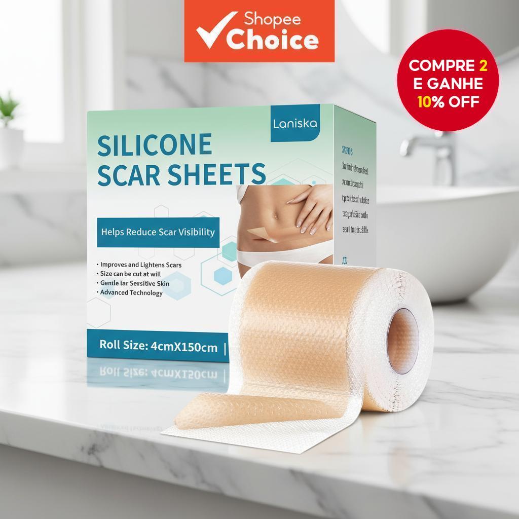 Fita de Silicone para Remoção de Cicatrizes - Patch Cirúrgico para Acne ...