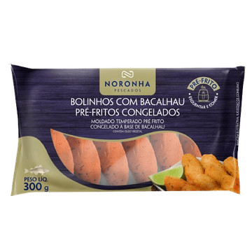Bolinhos de Bacalhau Pré-Fritos Congelados Noronha | Shopee Brasil