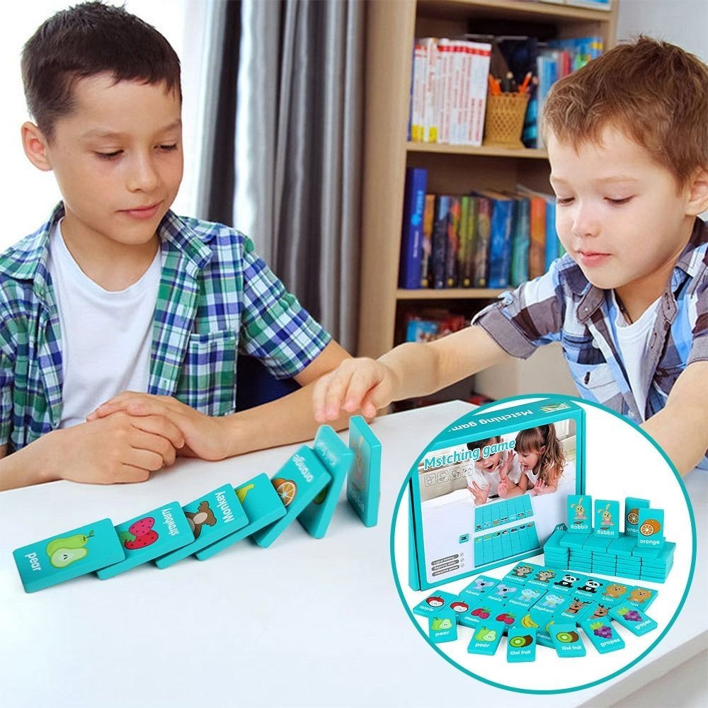 Jogo De Mahjong Correspondente De Animais De Frutas De Desenho Animado ...