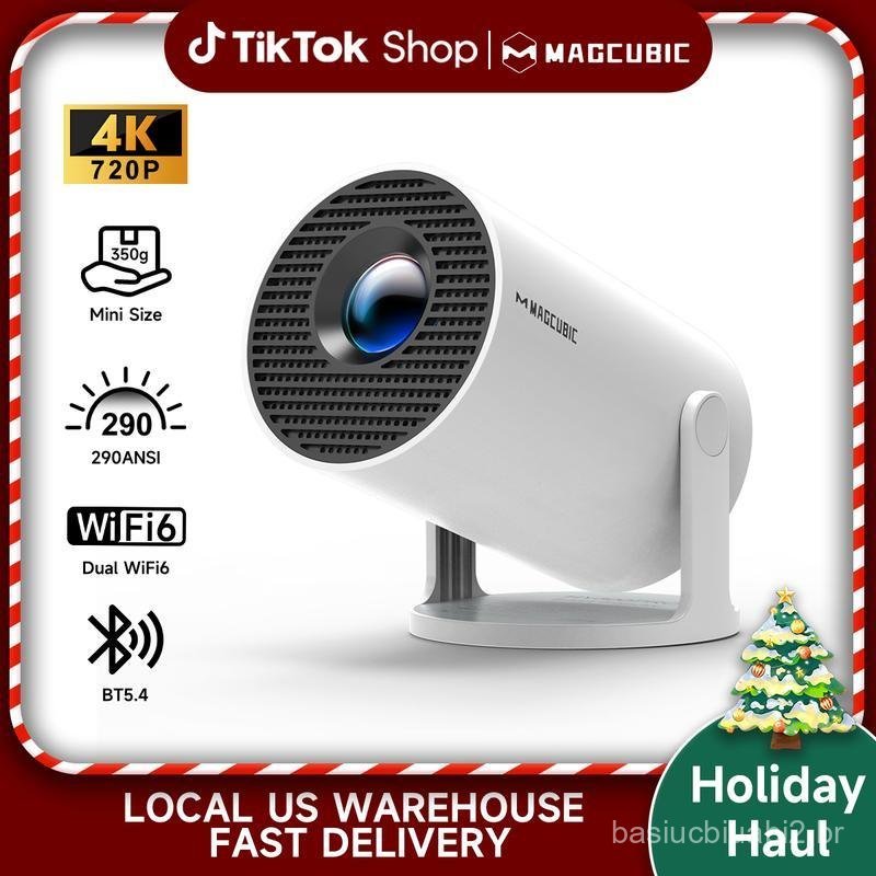 [US warehouse] Magcubic HY300Pro Projector 290ANSI Dual WiFi6 4K 1080P ...