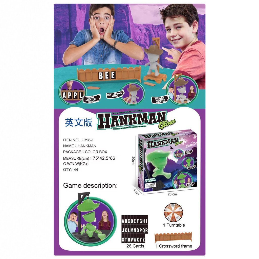 Magnetic Hangman Mystery Word Game Jogo de palavras misterioso ...